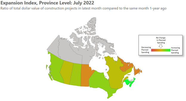 Expansion Index Reports Geographically Dispersed July Expansion