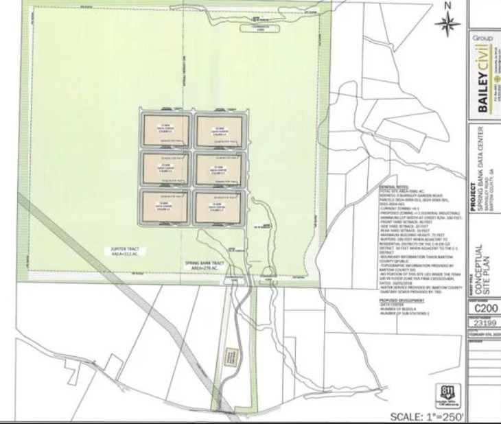 Georgia Data Center Proposal: $4.5 Billion, 2.2 Million Square Feet